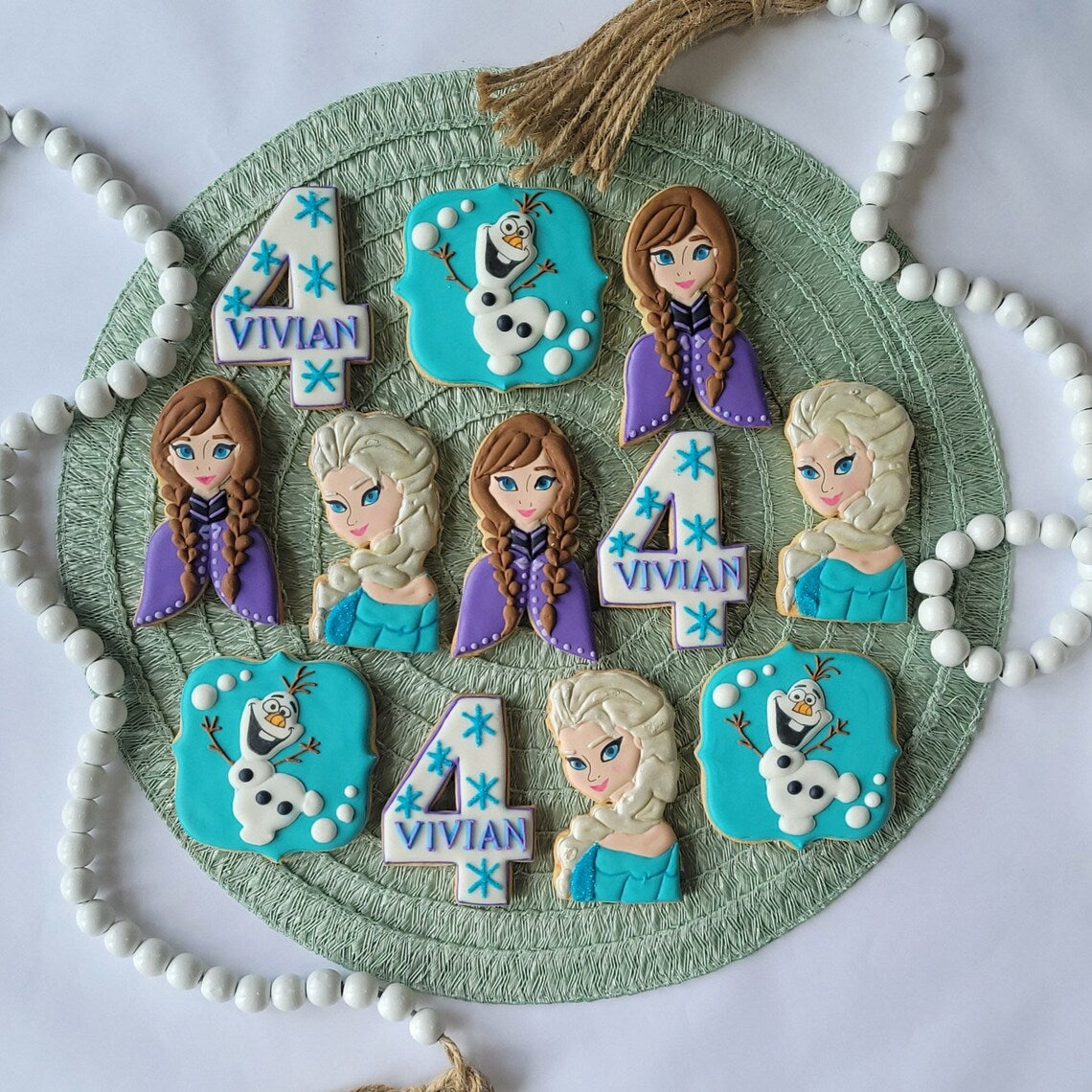 Frozen Iced Sugar Cookies, Olaf, Elsa, Anna — The Iced Sugar Cookie