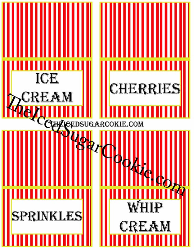 Circus Food Cards — The Iced Sugar Cookie