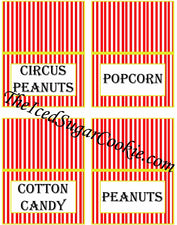 Circus Food Cards — The Iced Sugar Cookie