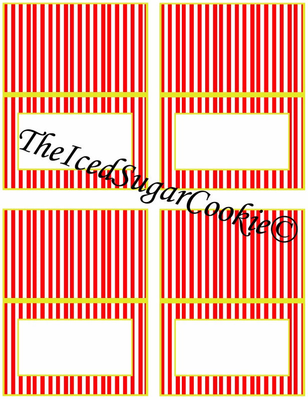 Circus Food Cards — The Iced Sugar Cookie