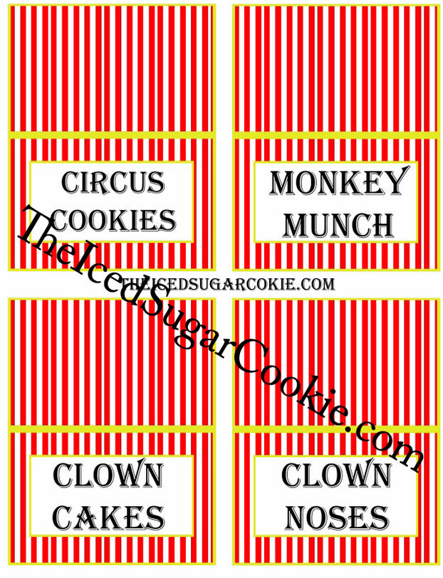 Circus Food Cards — The Iced Sugar Cookie